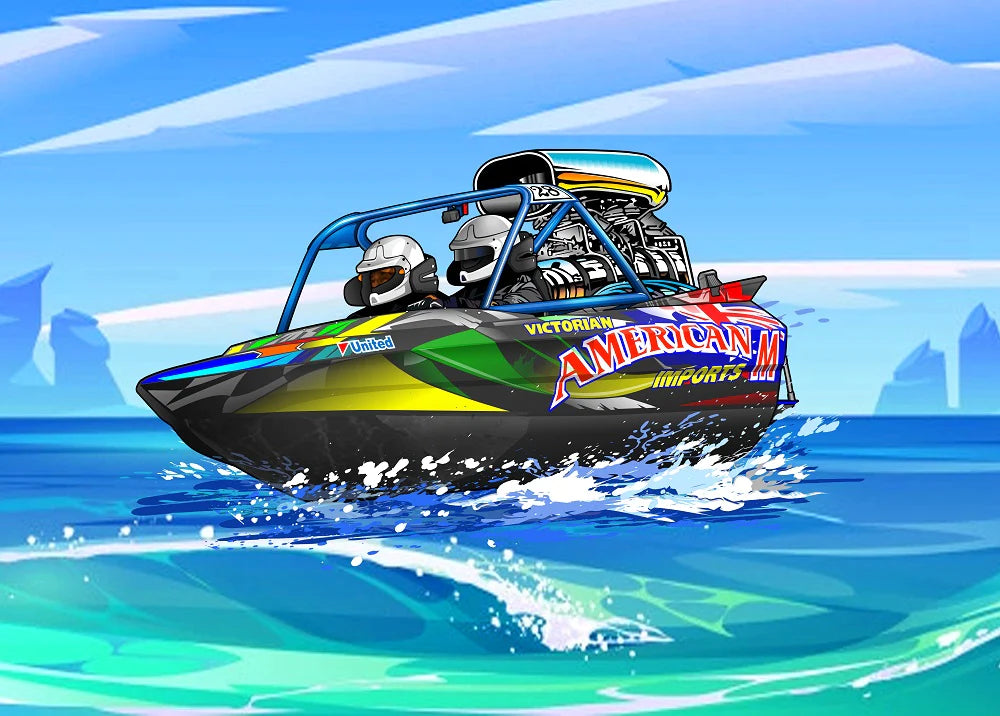 Custom Boat Drawings and Boat Cartoons